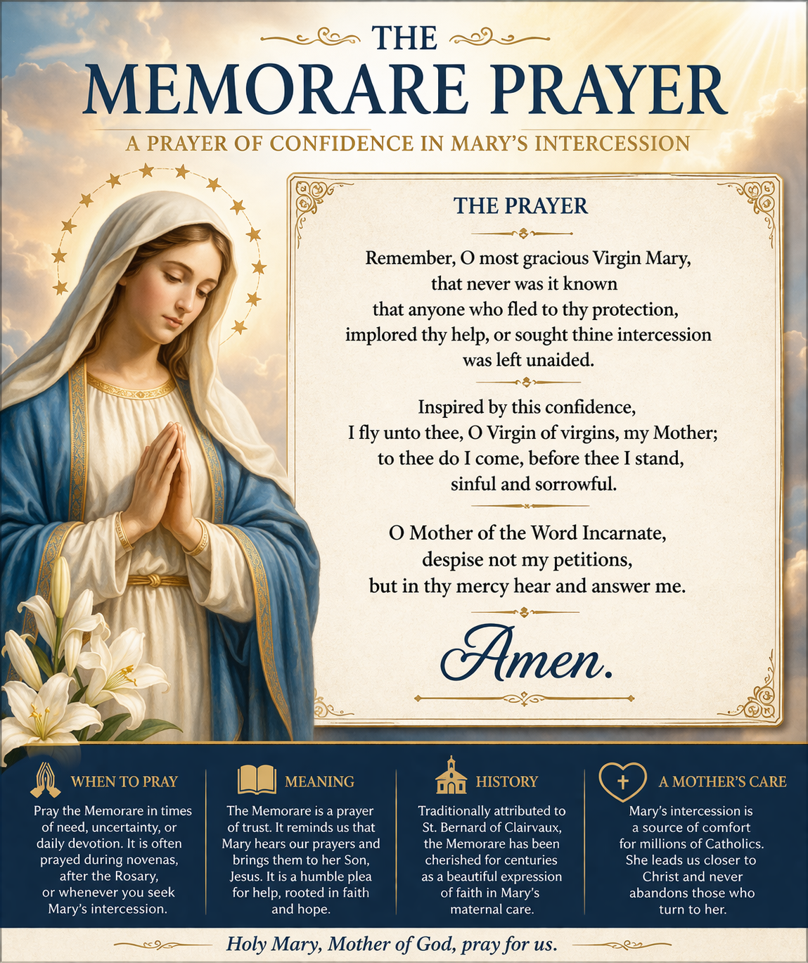 Memorare Prayer | Full Text, Meaning, and When to Pray – CFaithS