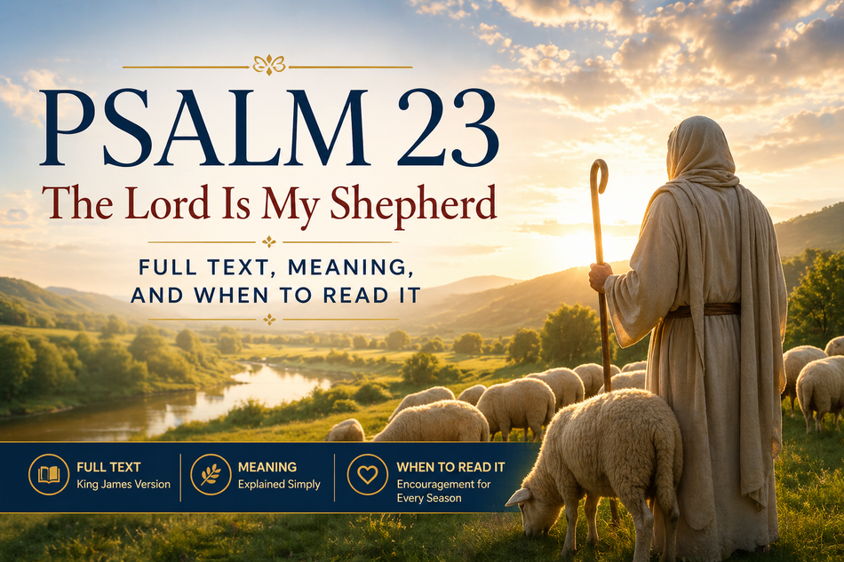 Psalm 23 (The Lord Is My Shepherd) | Full Text, Meaning & When to Read ...