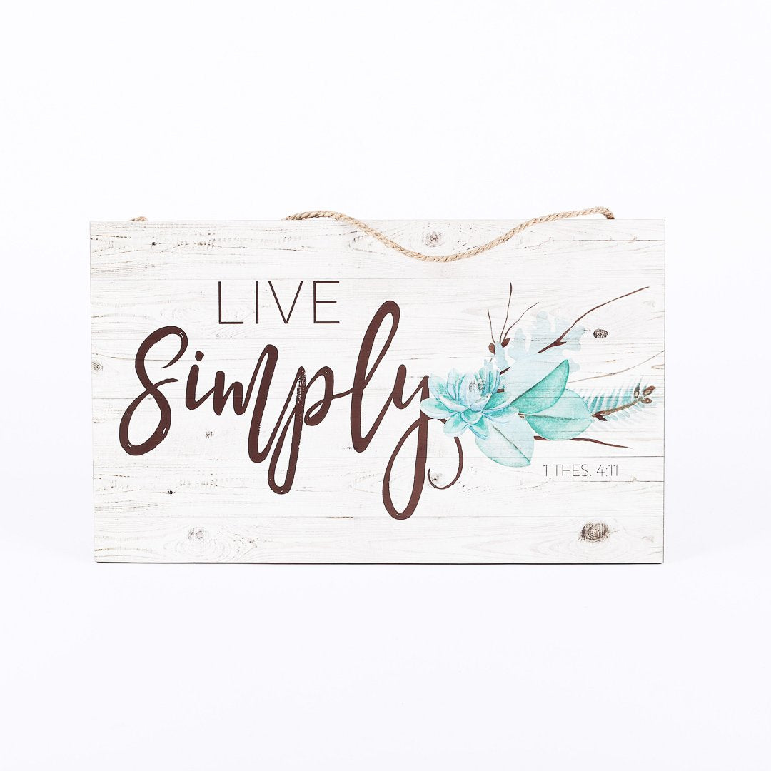 Wood Wall Décor with Rope | Faith & Inspirational Hanging Signs – CFaithS