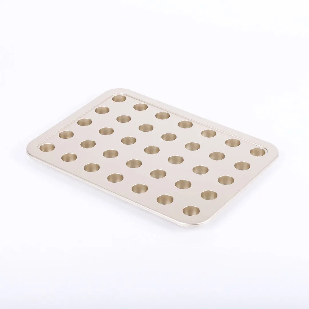 Small Group Communion Tray – 35 Cups – Goldtone – CFaithS