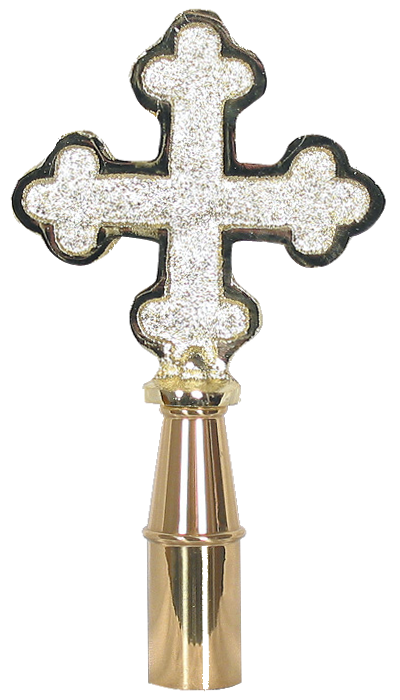 Gold Botonee Cross, 7-1/2" with Ferrule – CFaithS