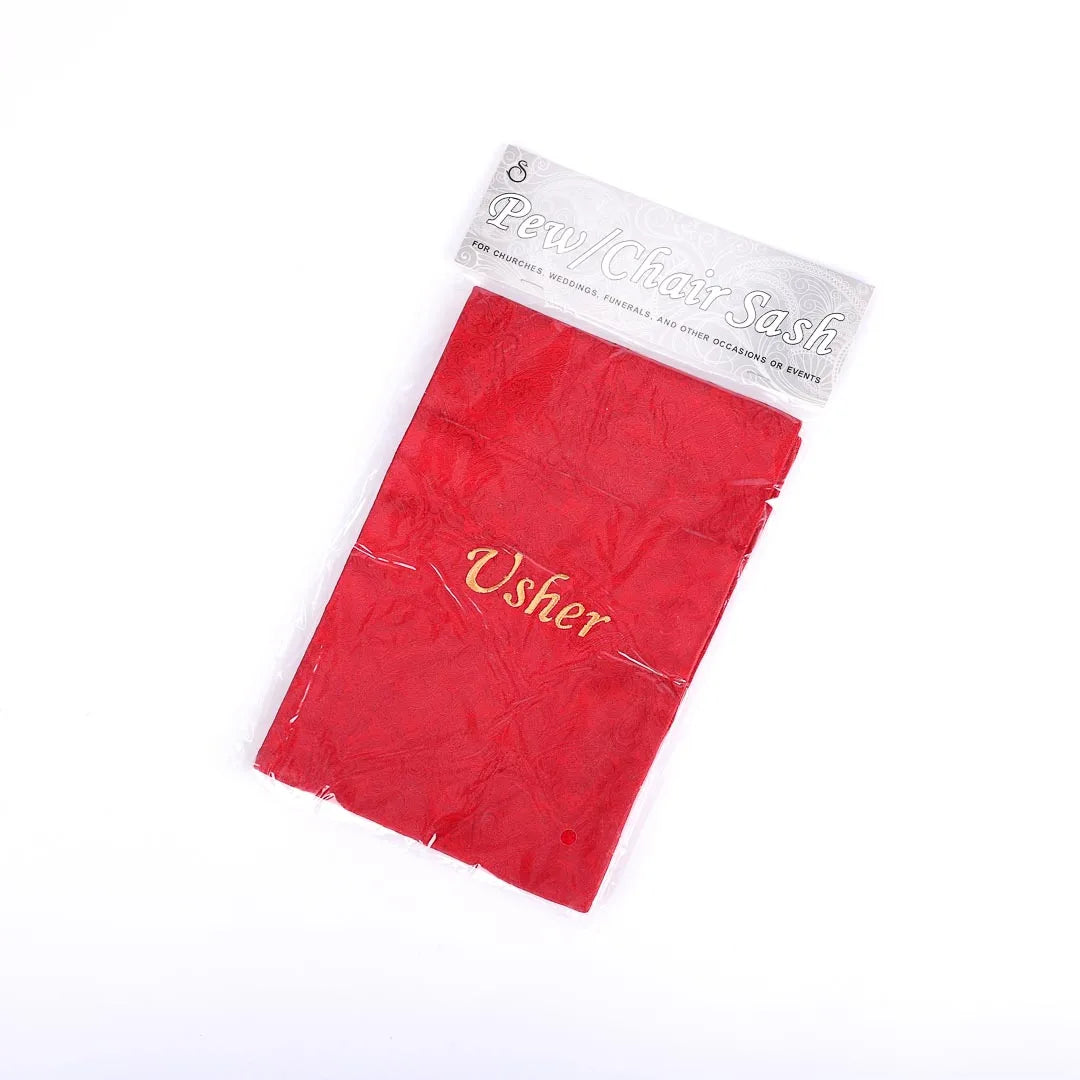 Pew Sash Usher - Red and Black – CFaithS