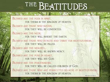 The Beatitudes Wall Chart – CFaithS