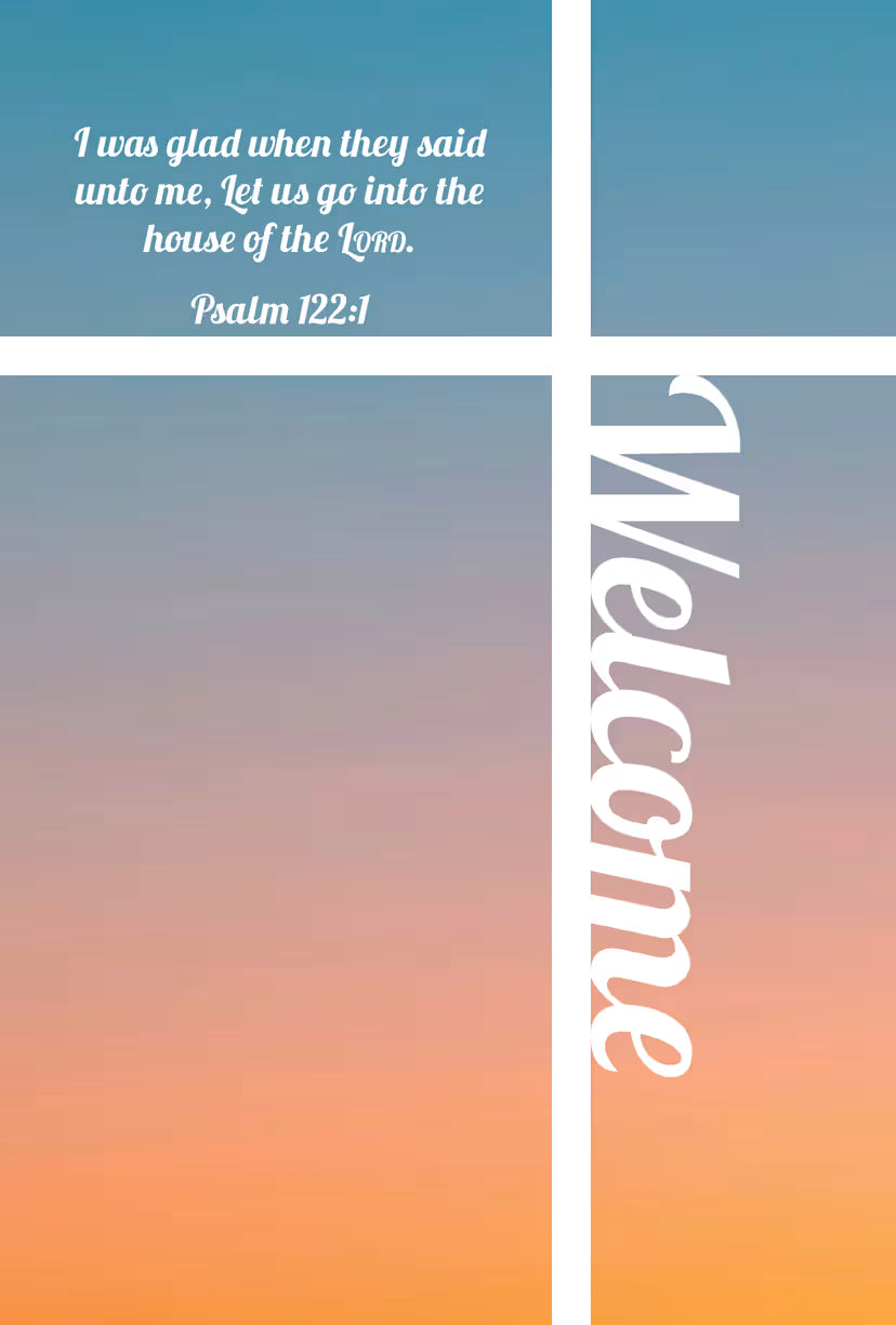 Guest Welcome Folder: I Was Glad (Package of 12): Psalm 122:1 (KJV ...