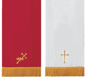 Reversible Communion Table Runner with Cross & Crown - Red/White – CFaithS