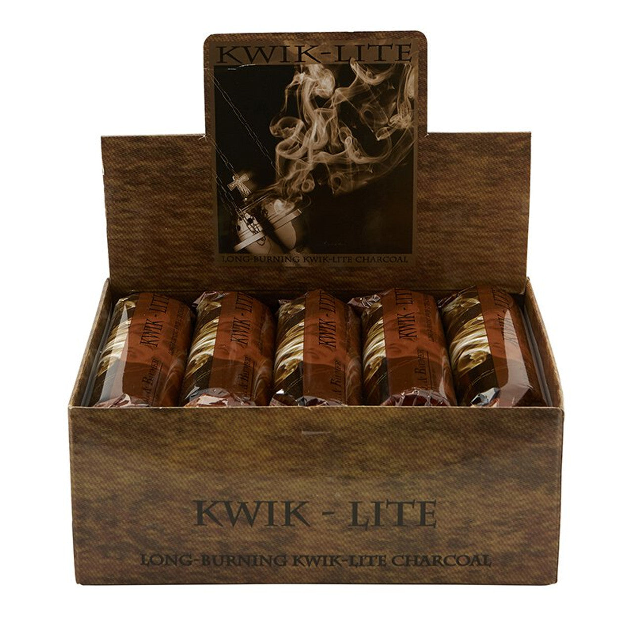 Kwik-Lite Charcoal Display - 10 Tabs/Foil, 10 Foils/Box, 10 Boxes/Cart ...