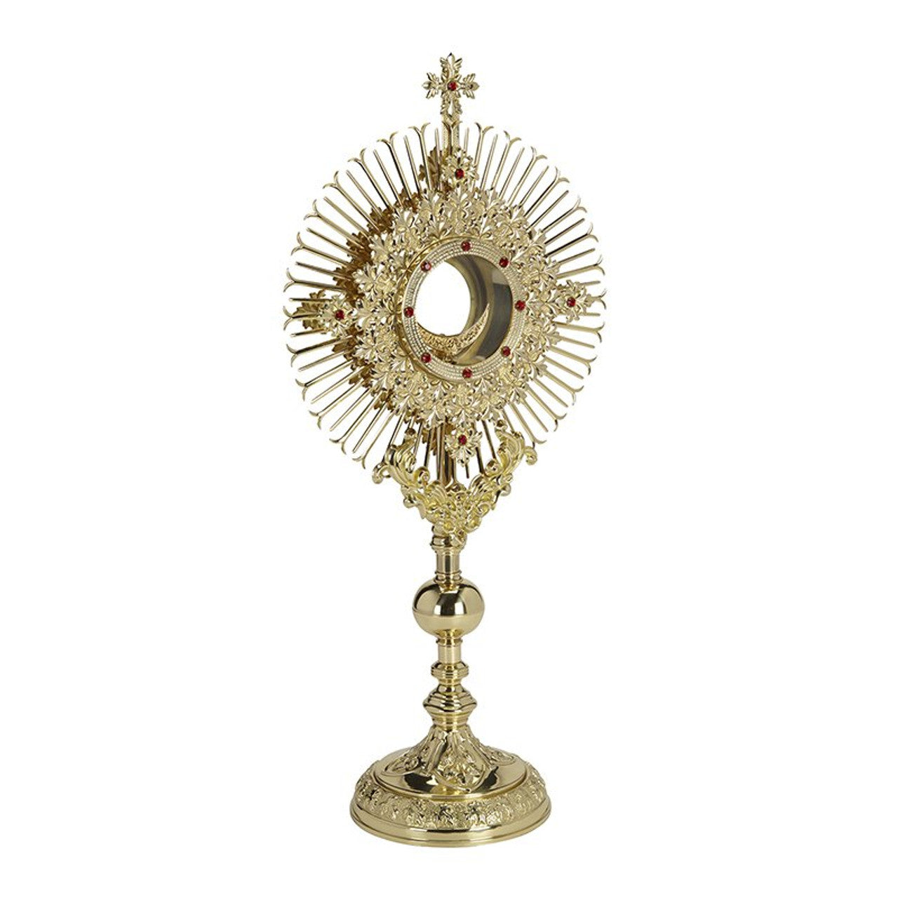 Ornate Jeweled Monstrance with Luna and Case – CFaithS