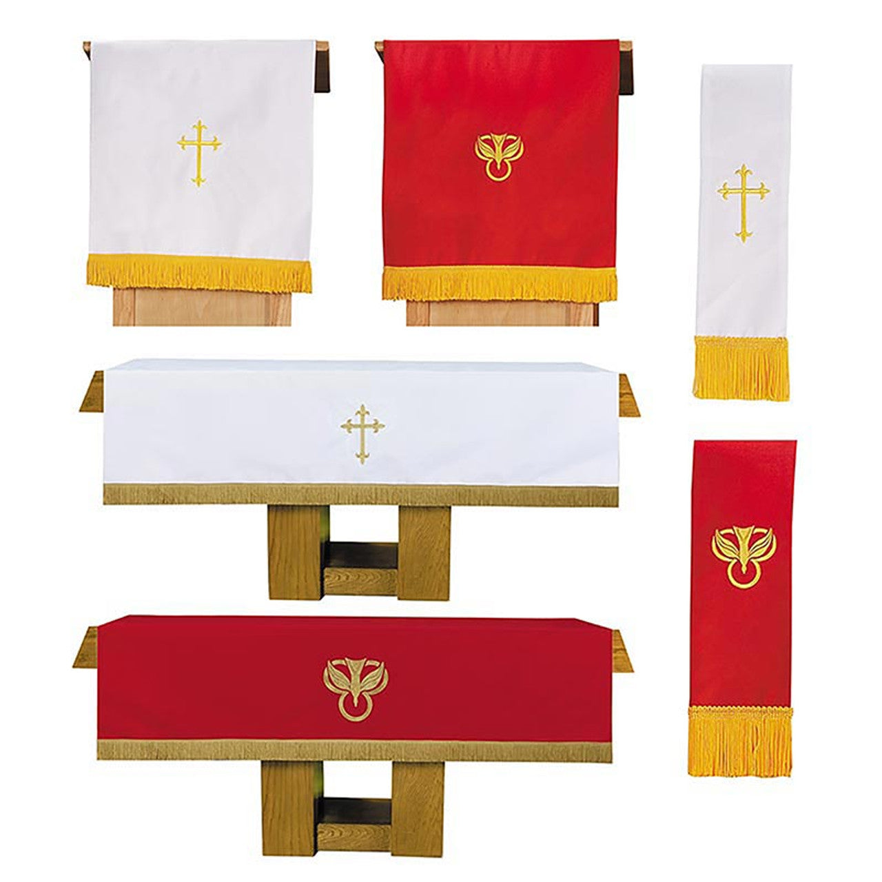 3 Piece Reversible Parament Set - Red & White – CFaithS