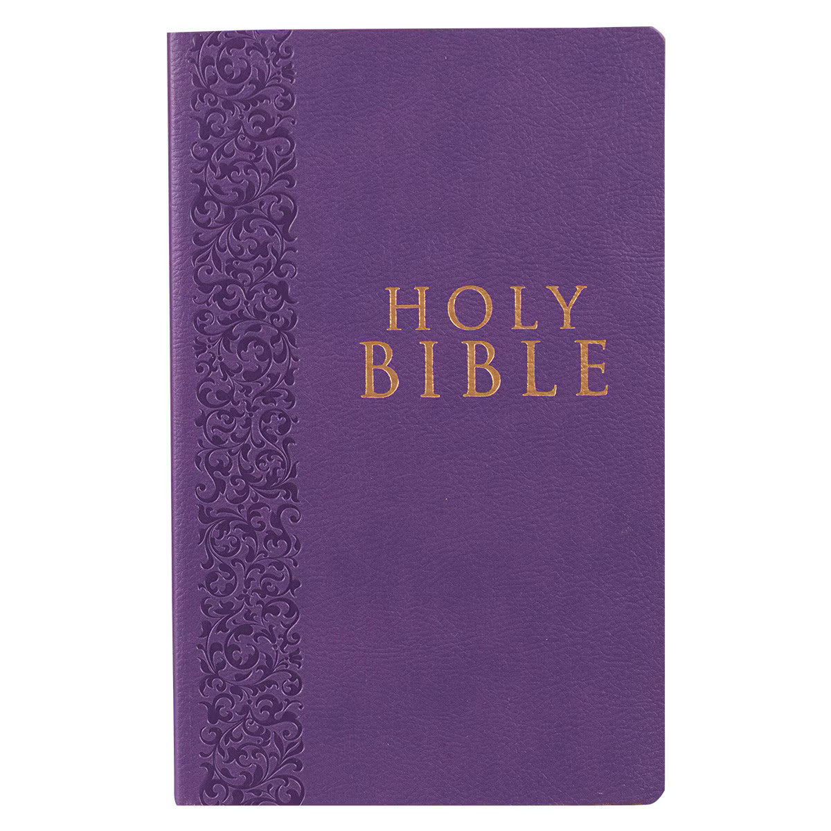 Purple Faux Leather King James Version Gift and Award Bible – CFaithS