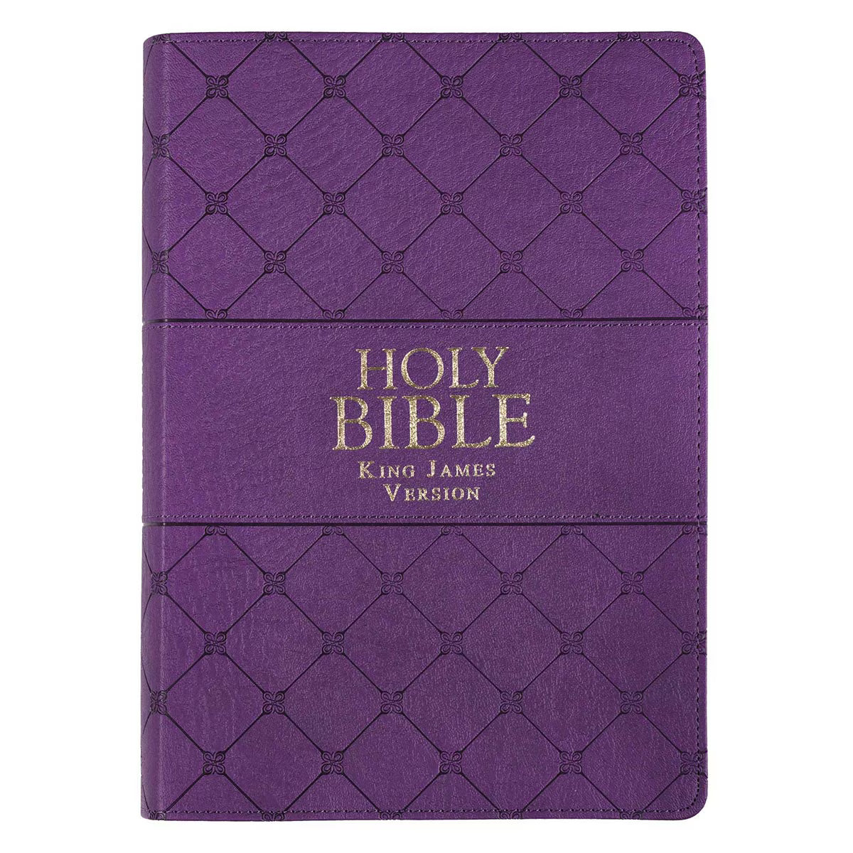 Purple Faux Leather Super Giant Print King James Version Bible – CFaithS