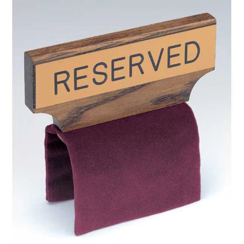 Pew Reserve Sign - Flexible Fabric- Maroon Velvet – CFaithS