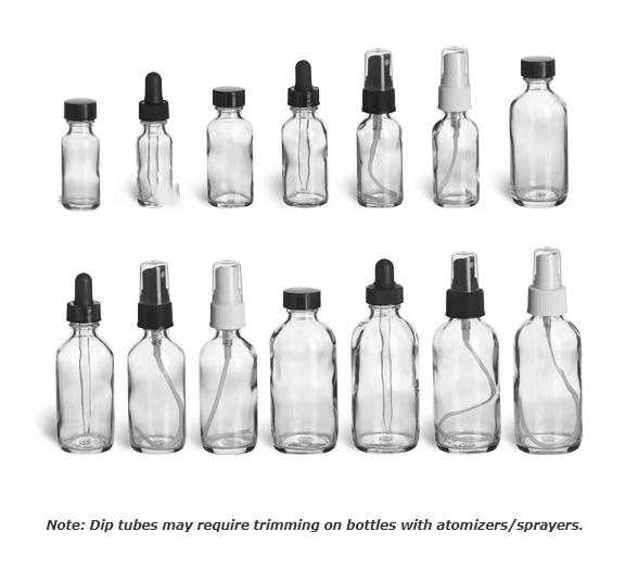 Glass Bottle | Round | Replacement for Communion Kit | Various Sized A ...